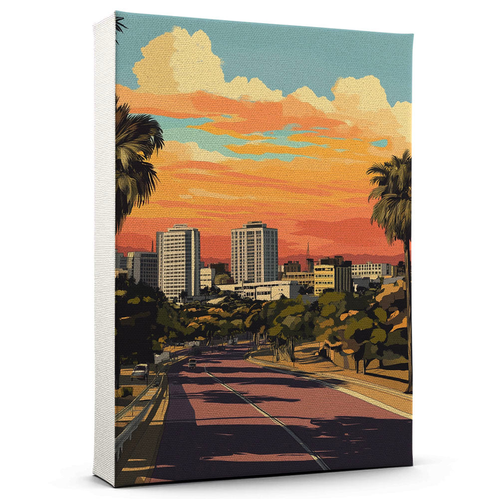 Harare Vintage Travel Canvass, Zimbabwe Canvas Wall Art, Harare Canvas ...