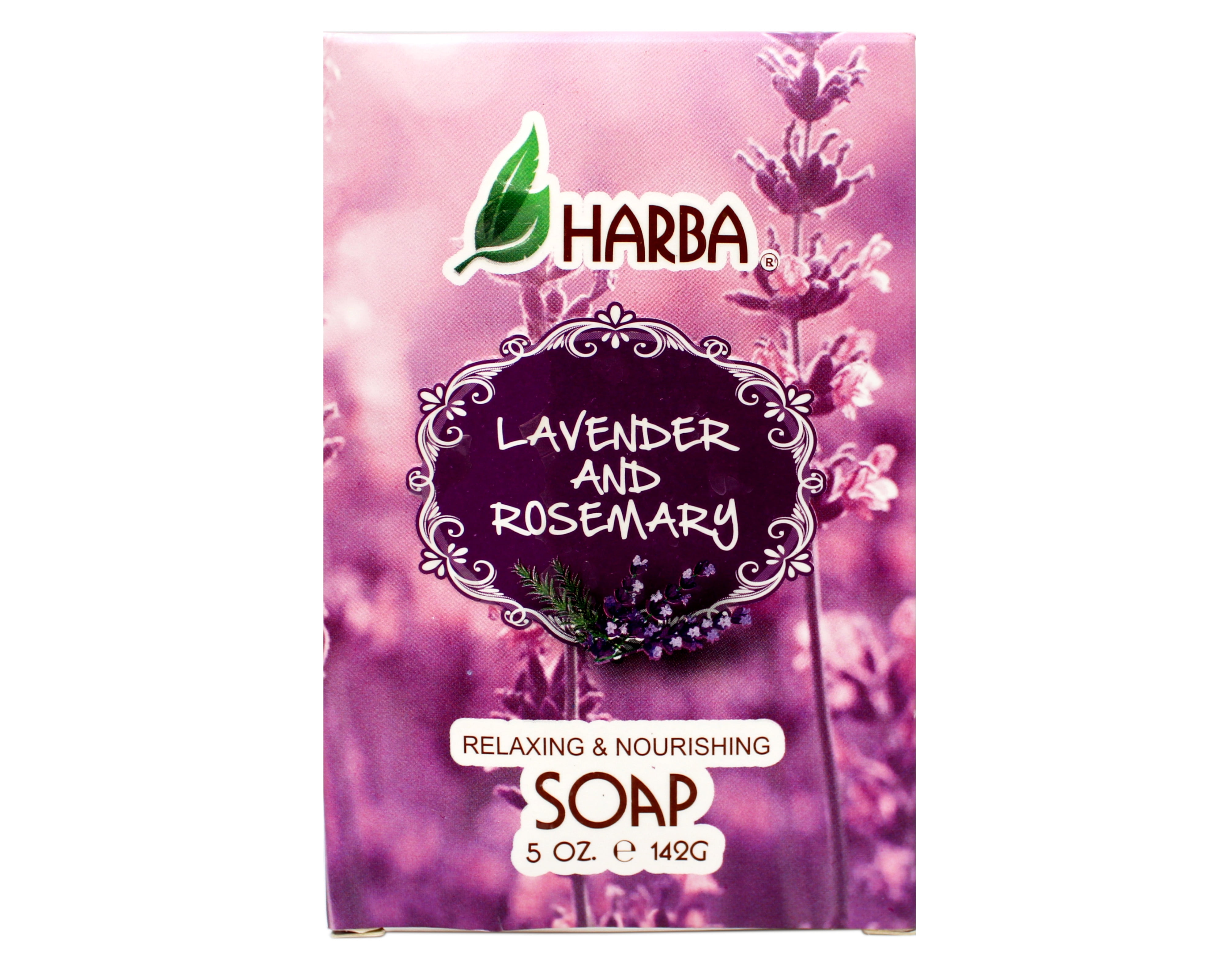 Harba Bath Soap, Relaxing & Nourishing, Lavender & Rosemary, 5 OZ ...