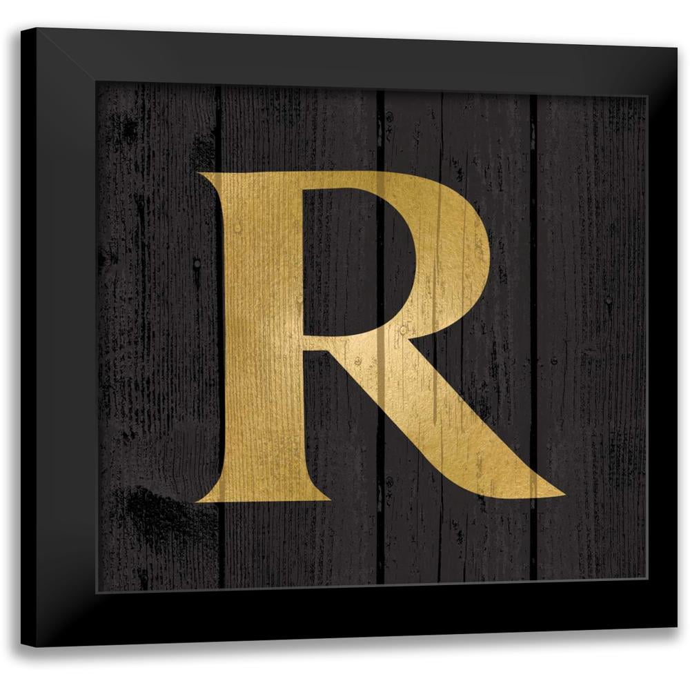 Harbick, N. 15x15 Black Modern Framed Museum Art Print Titled - Gold ...