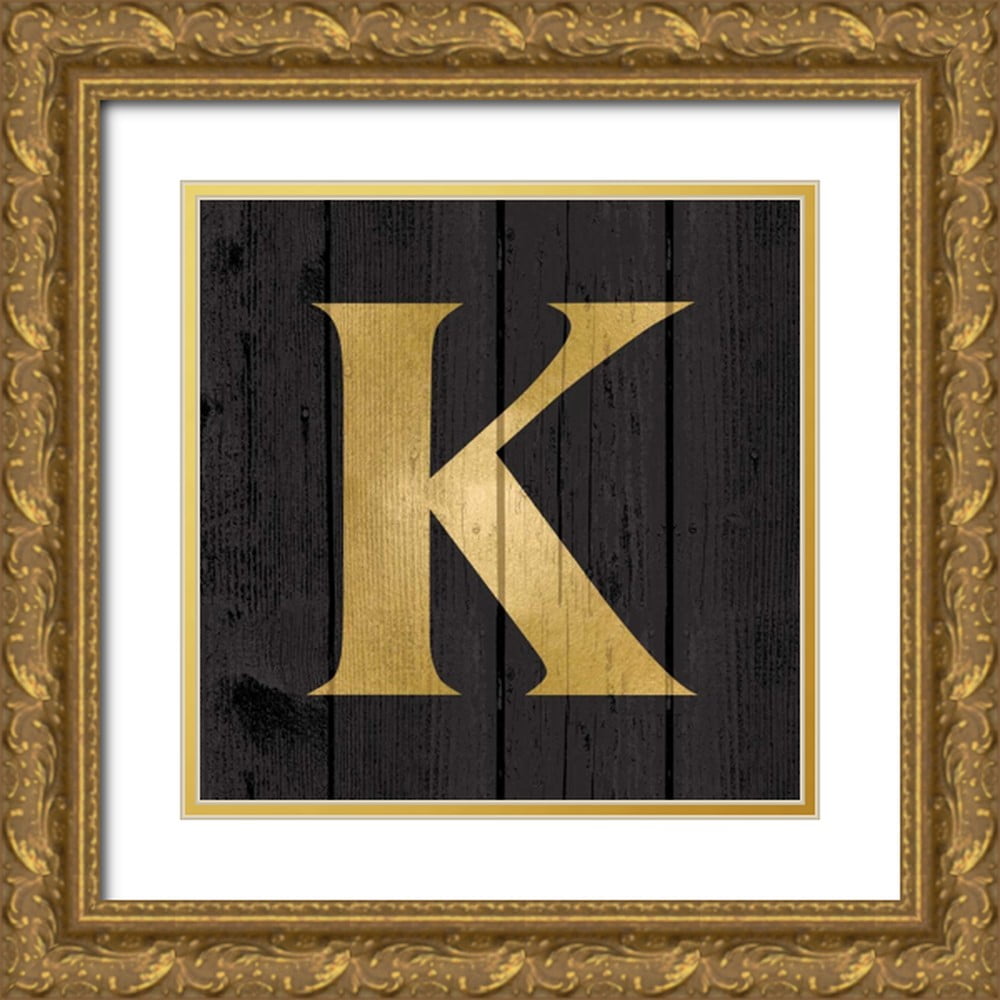 Harbick, N. 15x15 Gold Ornate Wood Framed with Double Matting Museum ...