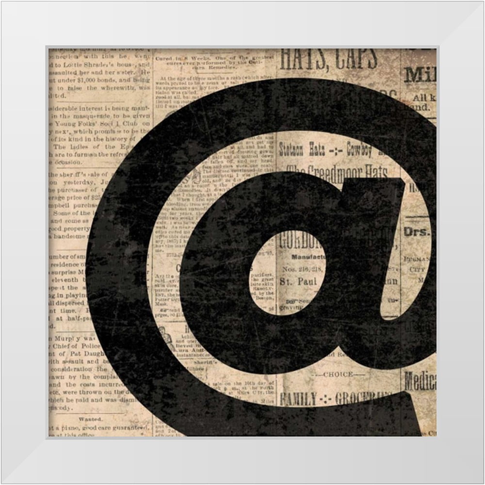 Harbick, N 20x20 White Modern Wood Framed Museum Art Print Titled - At ...