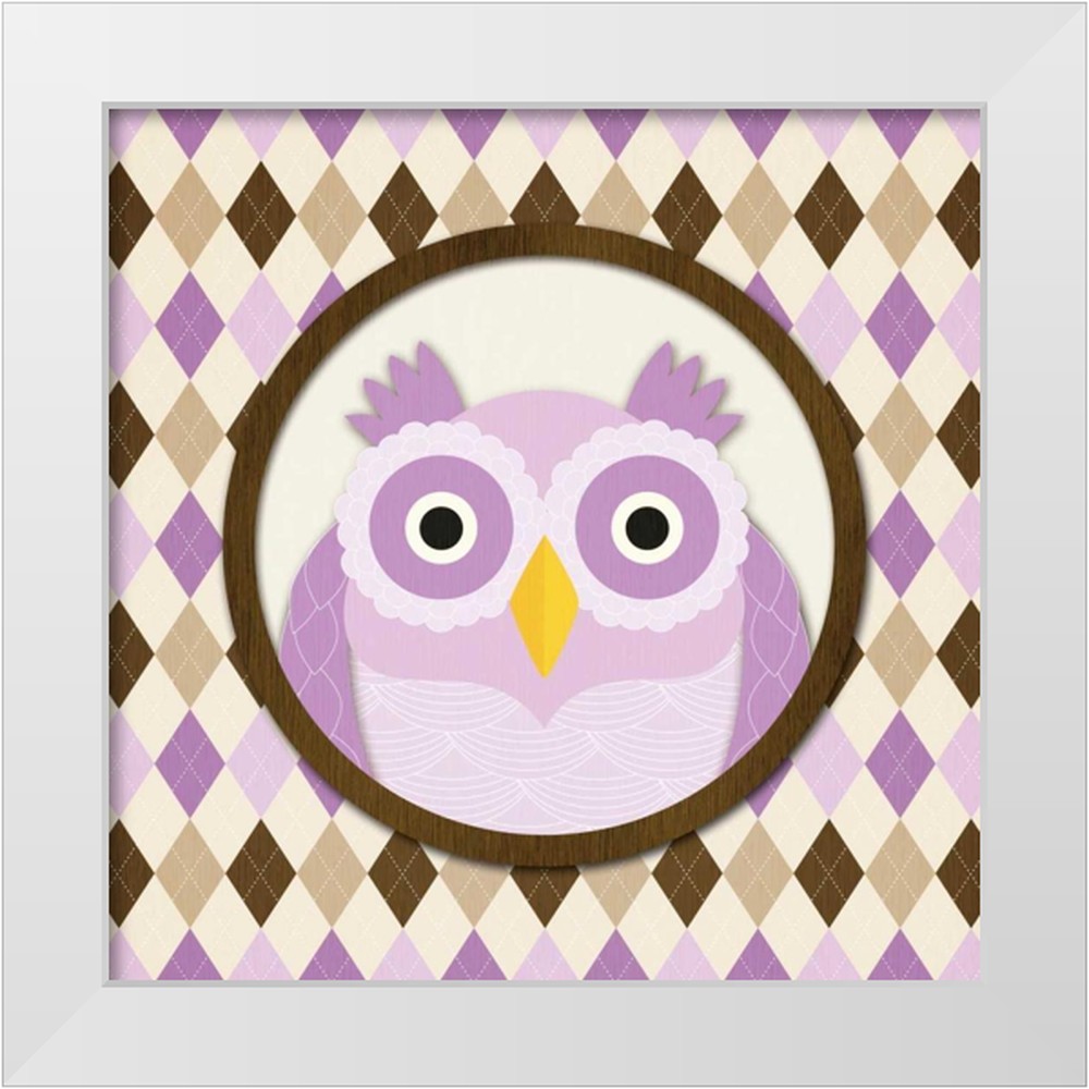 Harbick, N 26x26 White Modern Wood Framed Museum Art Print Titled - O ...