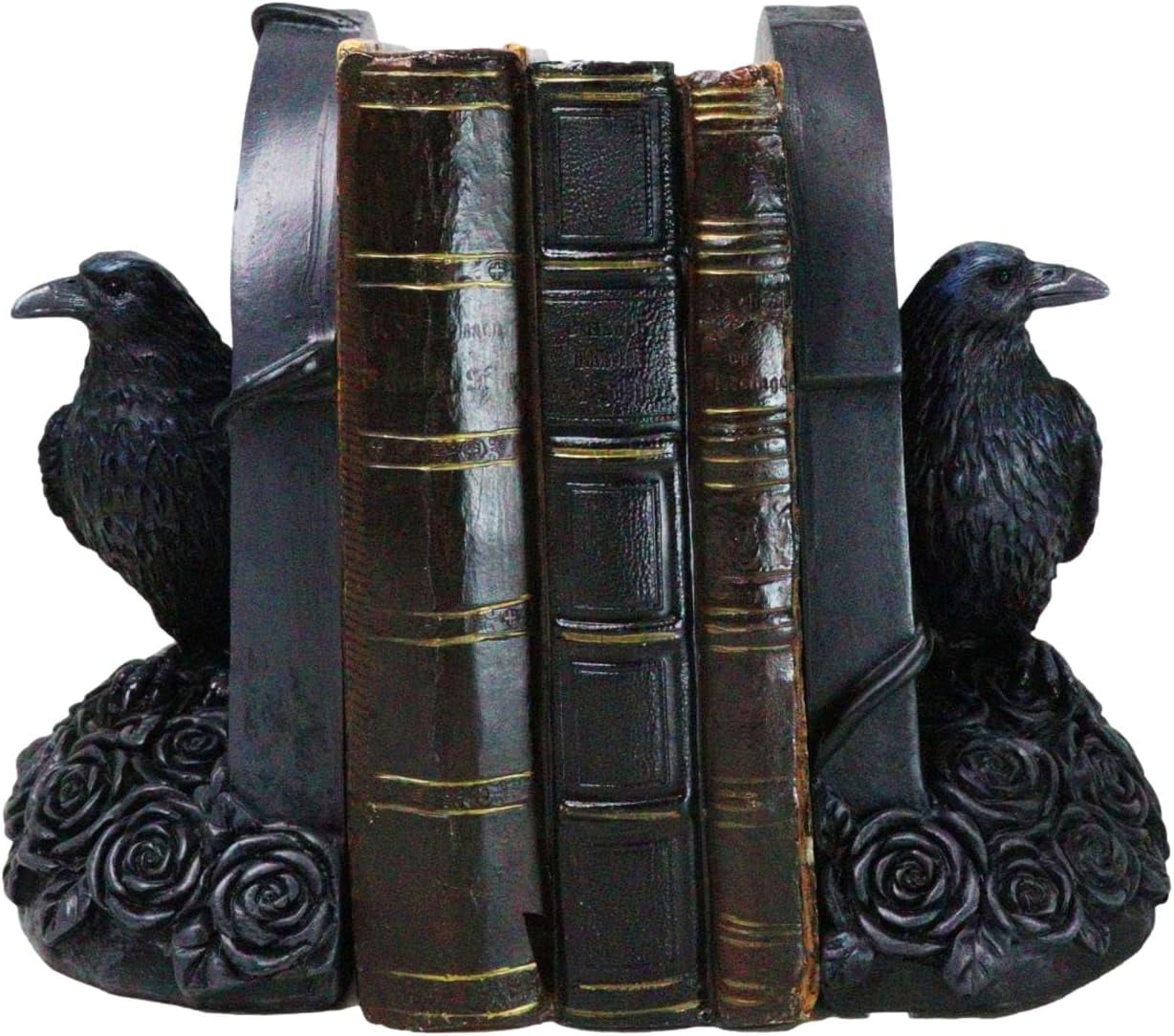 Harbinger of Doom Bad Omens and Prophecy Raven Crow Perching On Black Roses and Graveyard ...