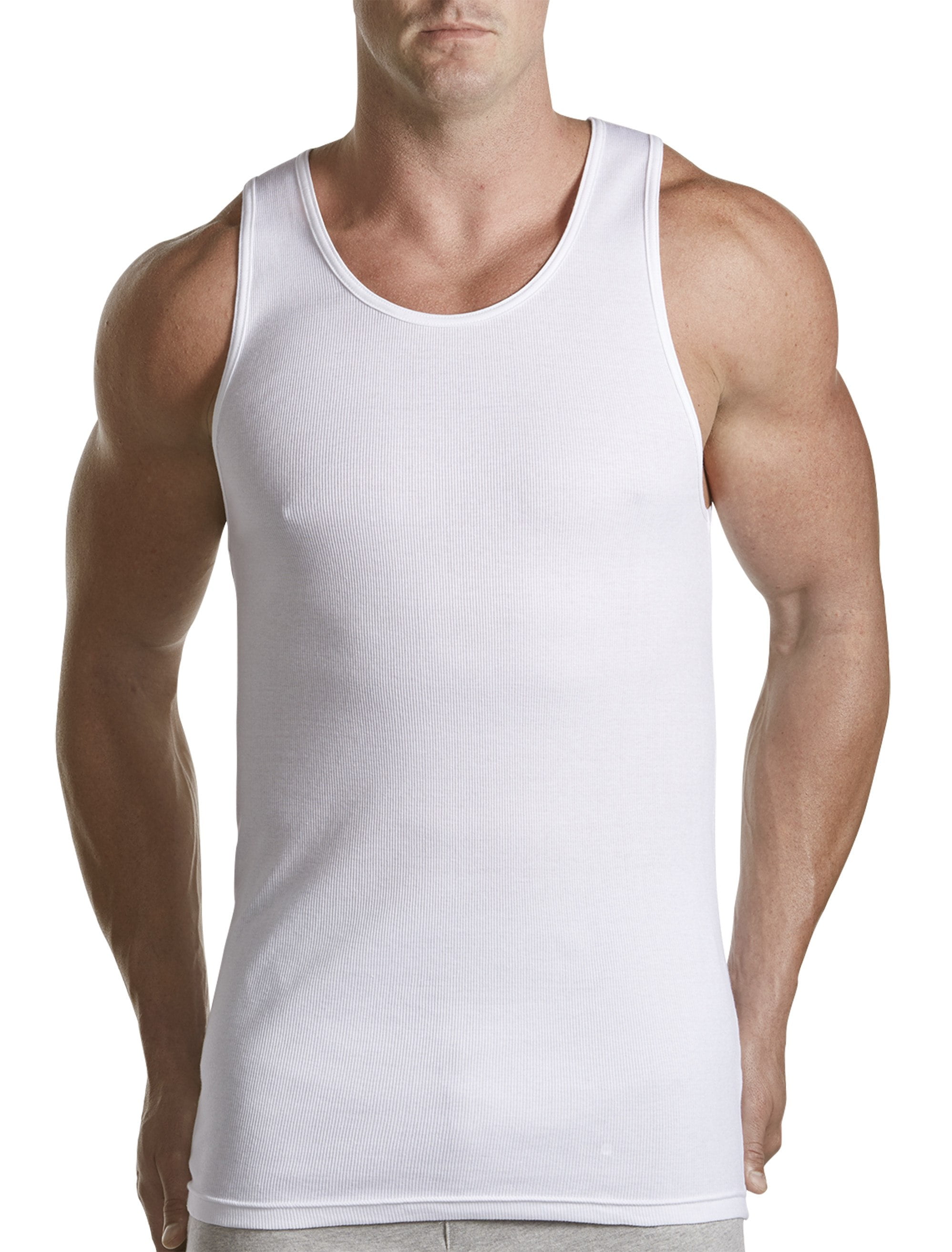 Harbor Bay by DXL Big and Tall Men's Athletic T-Shirts, White, 6XL-Tall ...
