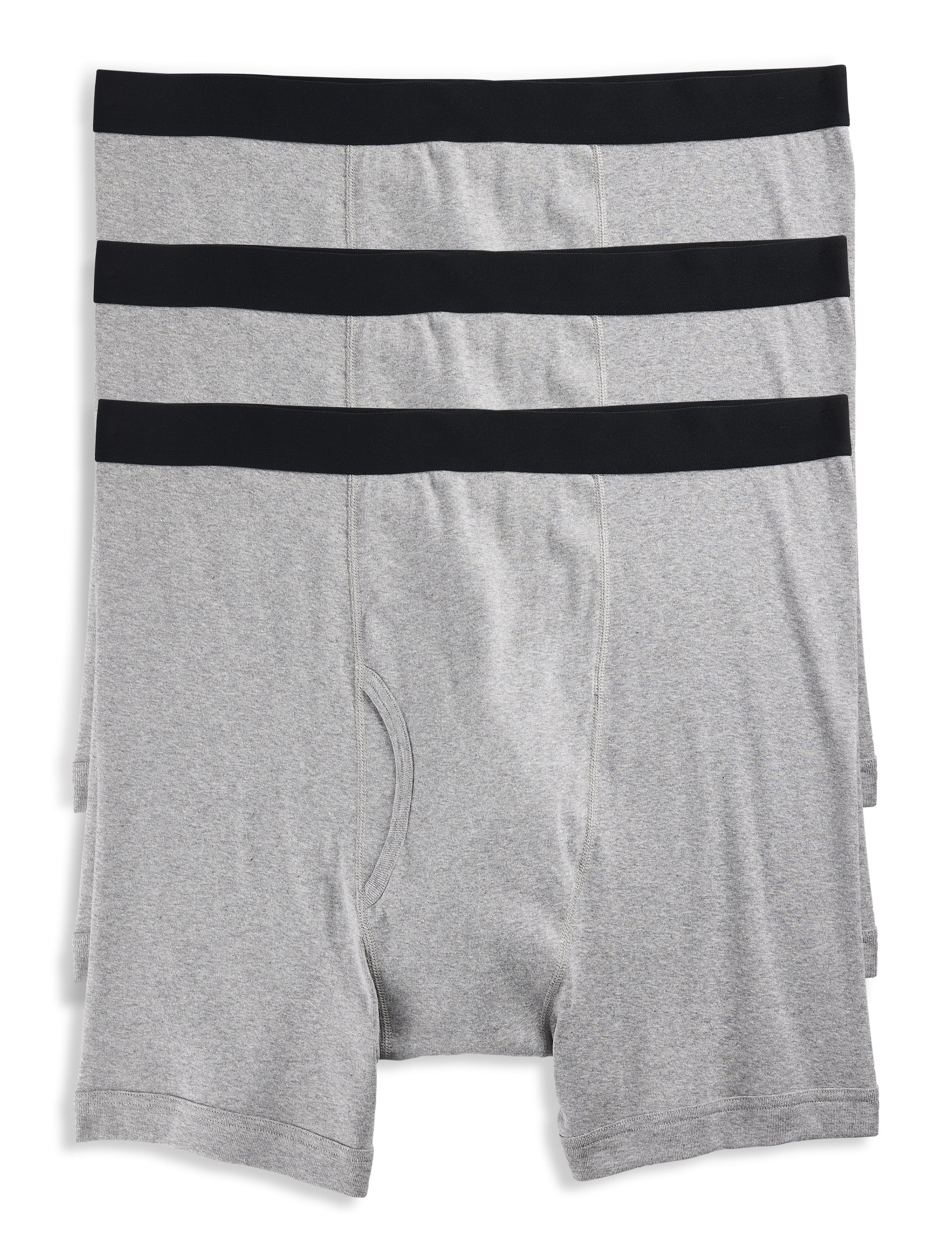 Harbor Bay by DXL Big and Tall Men's Boxer Briefs, Grey, 8XL, Pack of 3 ...