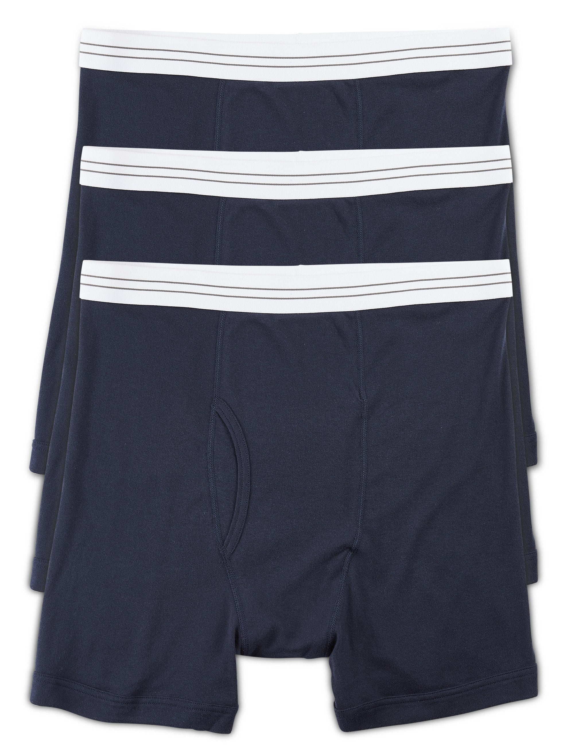 Harbor Bay by DXL Big and Tall Men's Boxer Briefs, Navy, 8XL, Pack of 3 ...