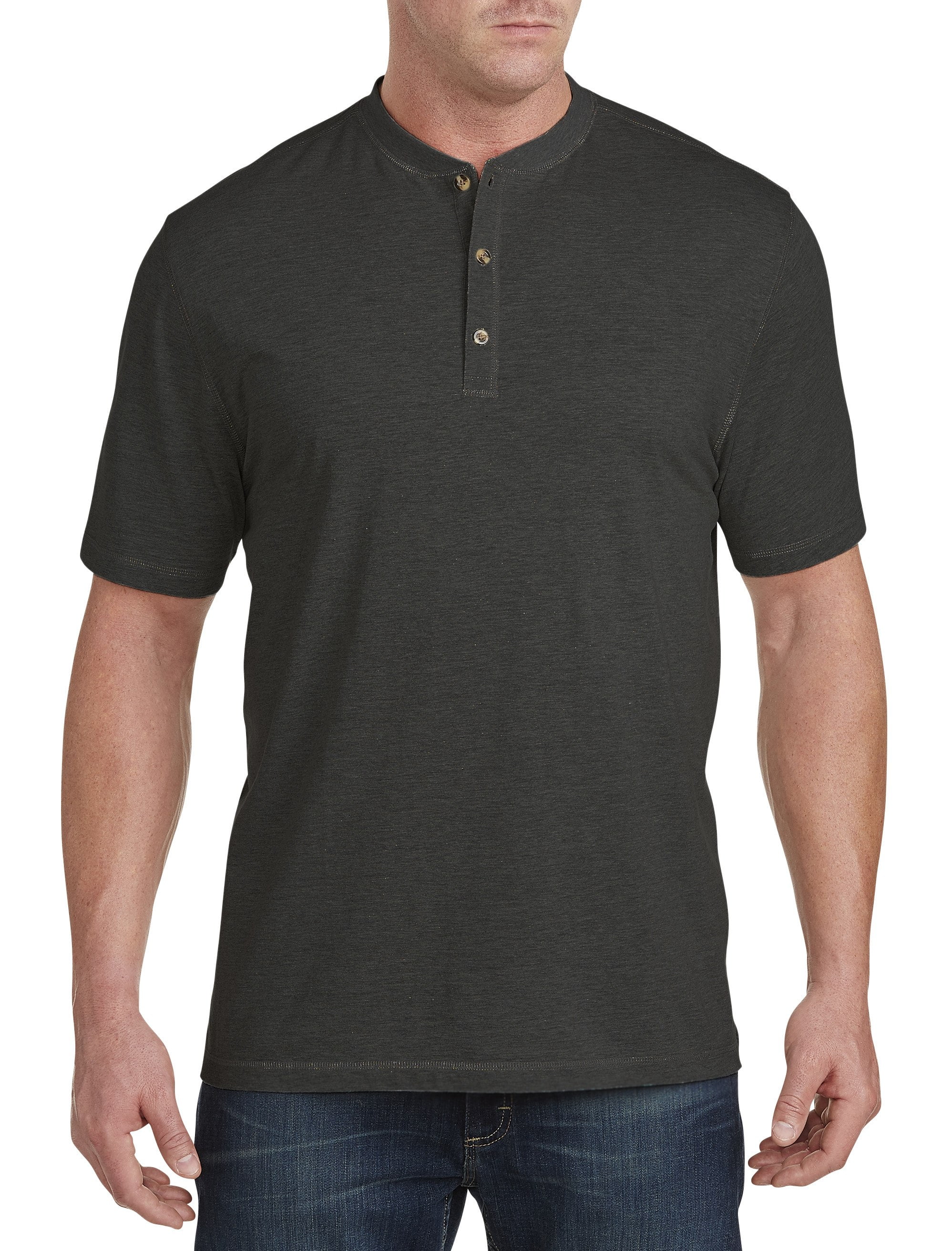 Harbor Bay by DXL Big and Tall Men's Wicking Jesery Henley Shirt ...