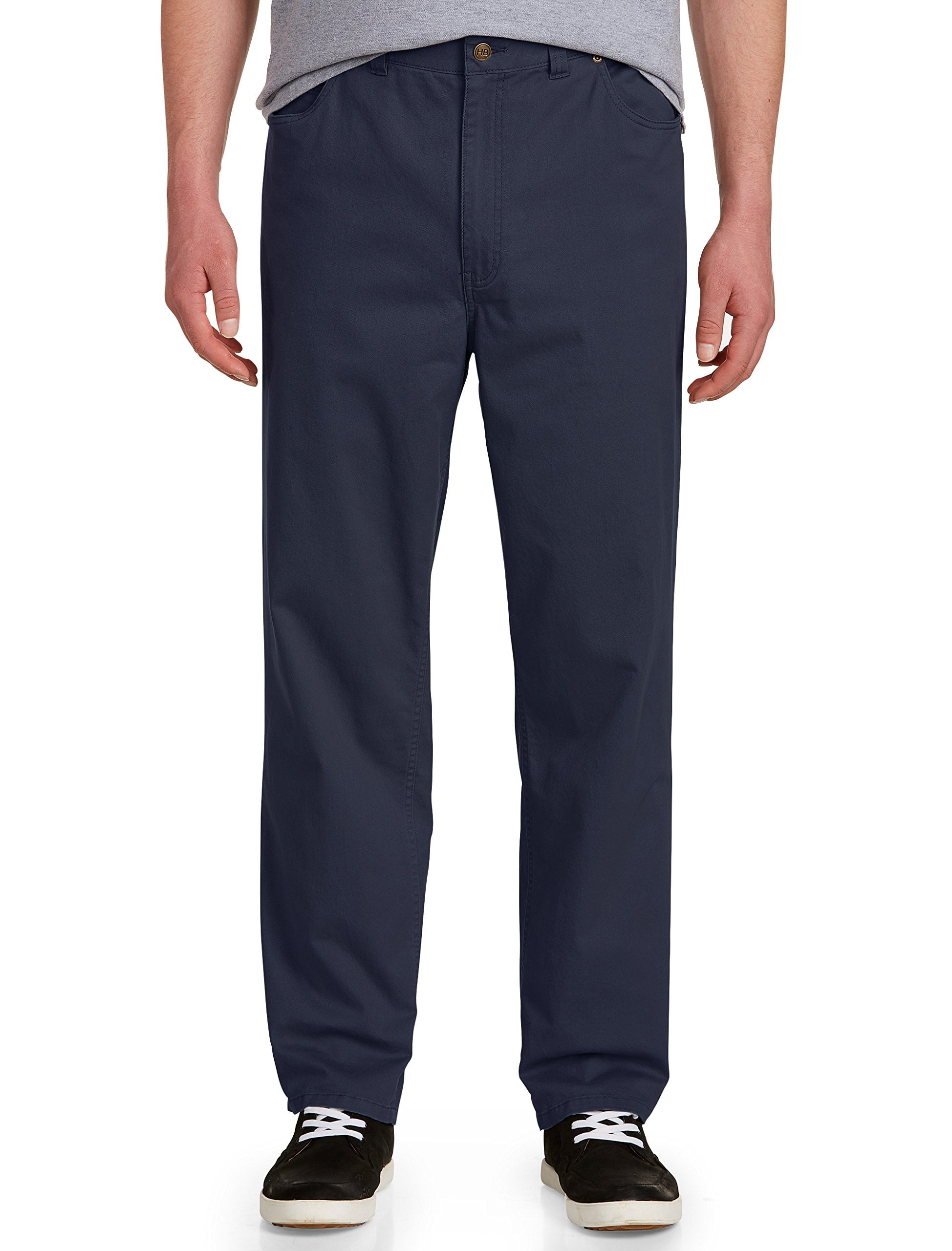 Harbor Bay by DXL Men's Big and Tall Continuous Comfort Pants Peacoat Navy 64 x 32 - Walmart.com