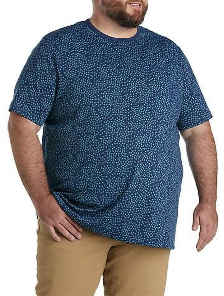 Floral Print T-Shirt Navy Neutral 7XL - Walmart.com