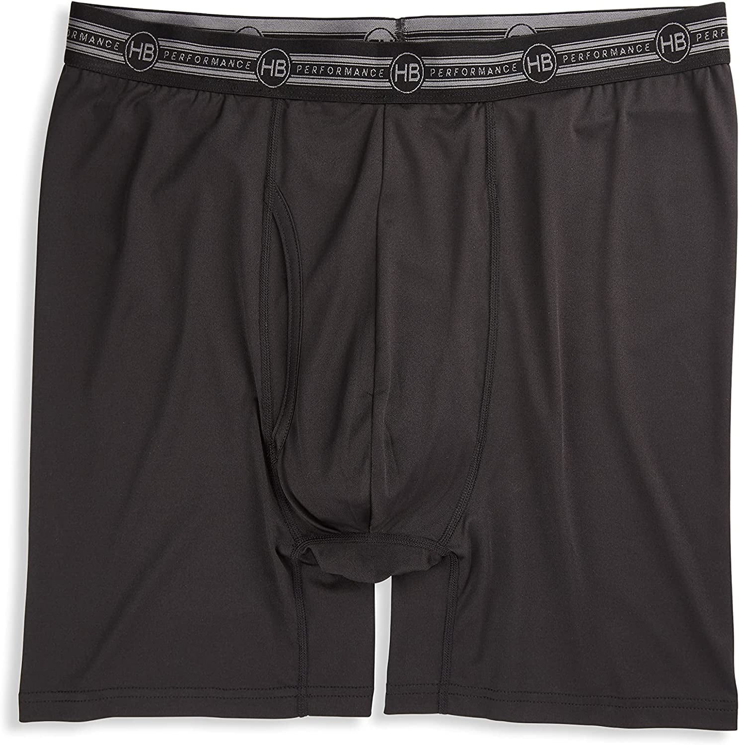 Harbor Bay, Men's Big and Tall Boxer Briefs, 3XL, Black, Tech Stretch ...