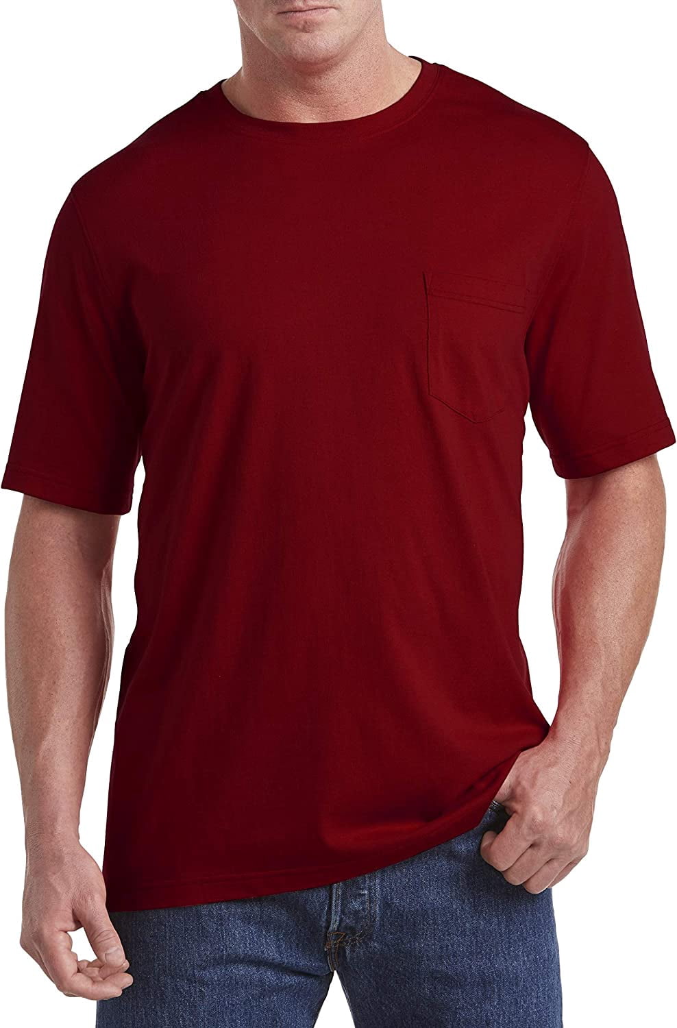 Harbor Bay by DXL Men's Big and Tall Moisture-Wicking Pocket T-Shirt ...
