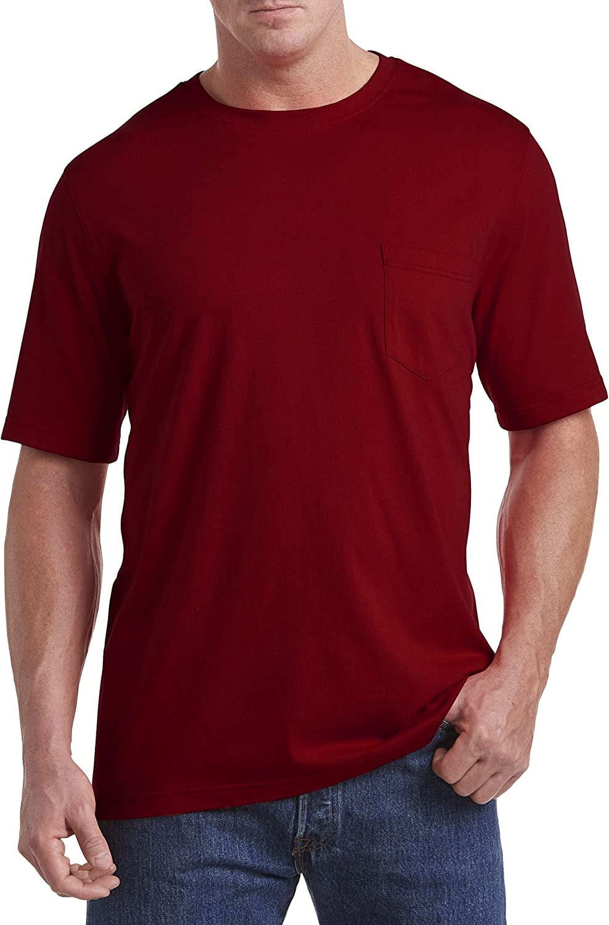 sweat resistant Pocket T-Shirt Fire Red 7XL - Walmart.com