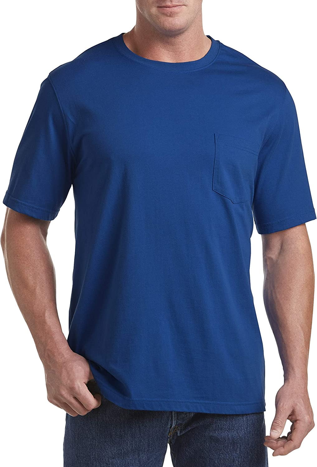 Moisture-Wicking Pocket T-Shirt Nautical Blue 5XLT - Walmart.com