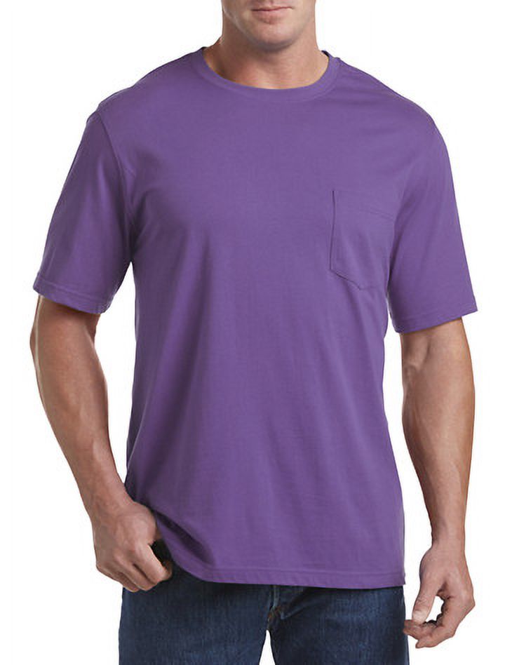 Harbor Bay by DXL Men's Big and Tall Moisture-Wicking Pocket T-Shirt ...