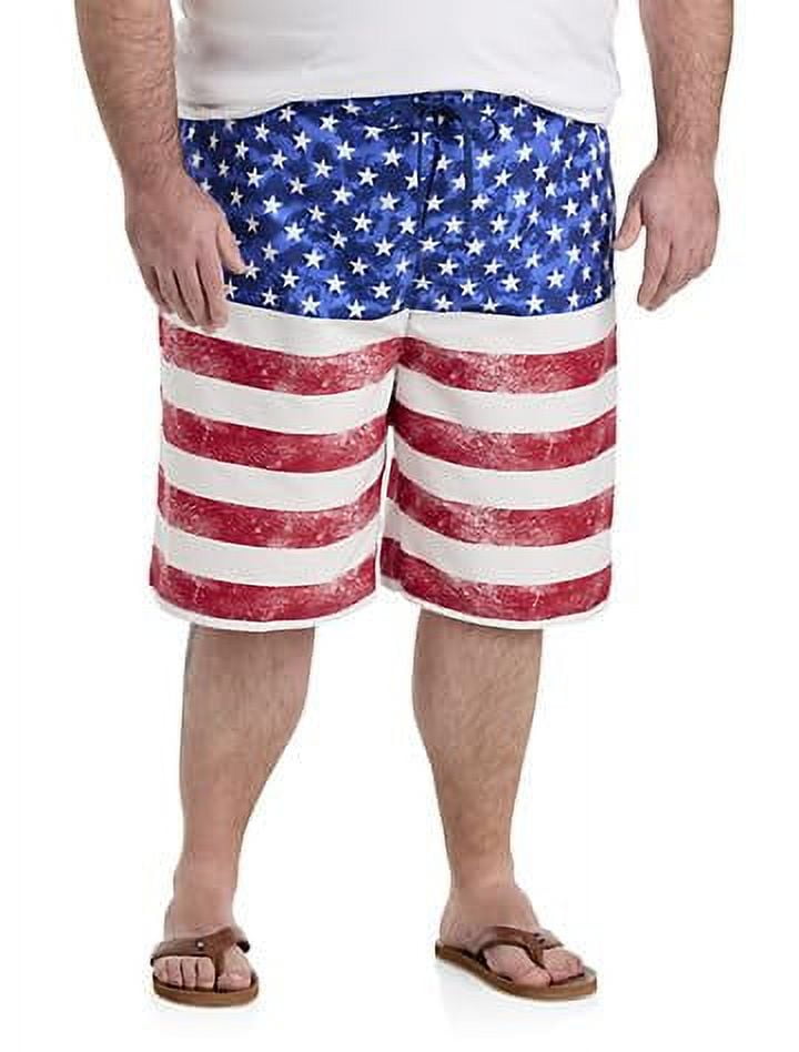 Patriotic Swim Trunks Blue 5XL - Walmart.com