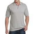 Piqué Polo Shirt Grey Heather 8XLT - Walmart.com