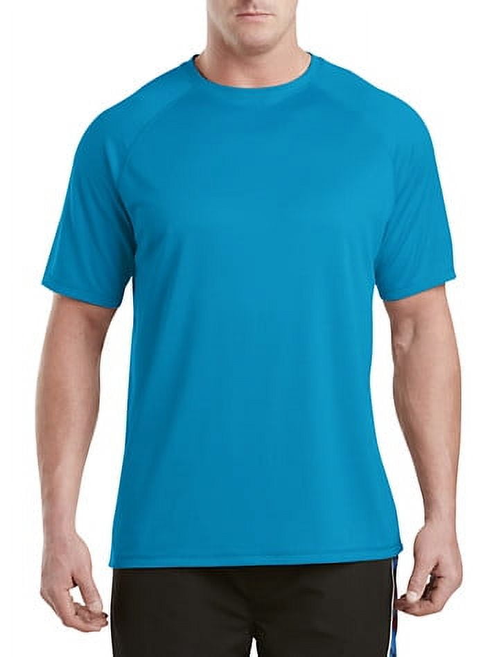 Swim Rash Guard T-Shirt Blue Jewel 1X - Walmart.com