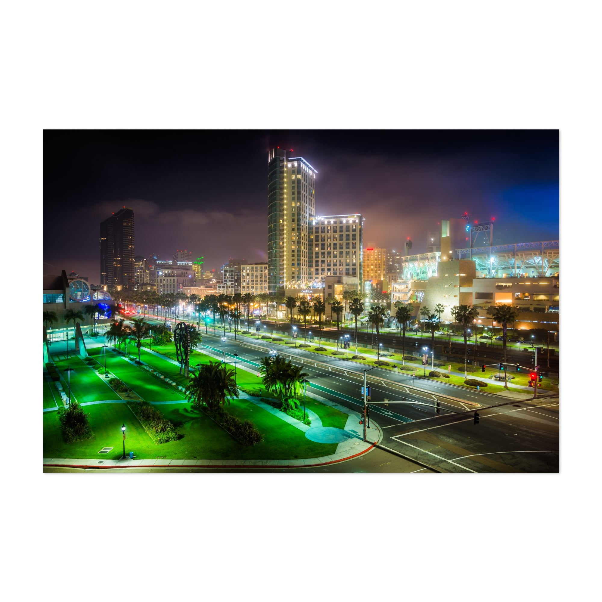 Harbor Drive - San Diego California Photography Unframed Wall Art Print ...