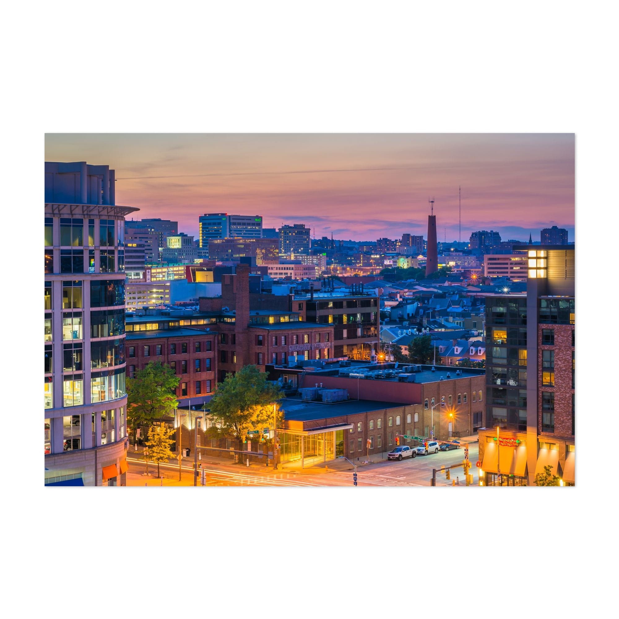 Harbor East & Sunset - Baltimore Maryland Photography Cityscape Skyline ...