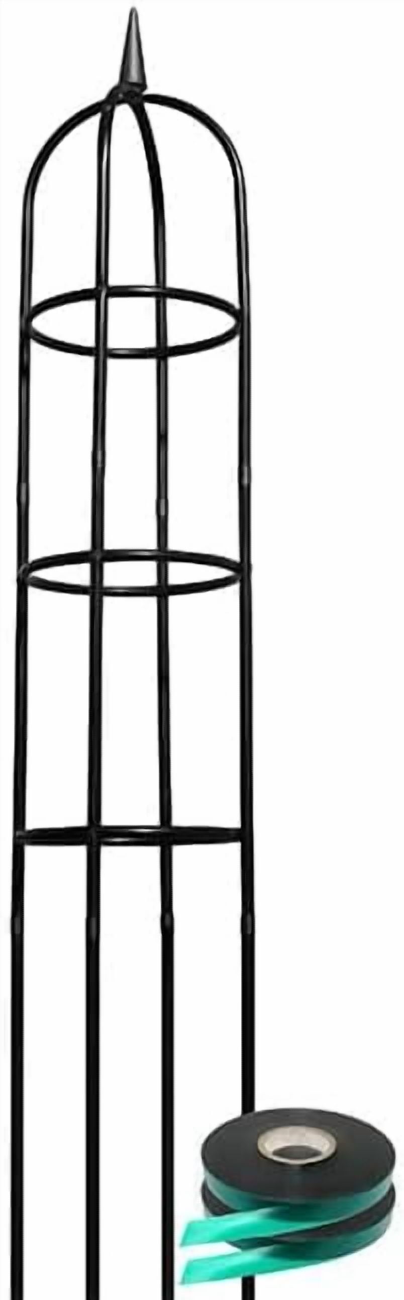 Harbor Gardens Classic Garden Obelisk with Stretch Tie Wrap - Walmart.com