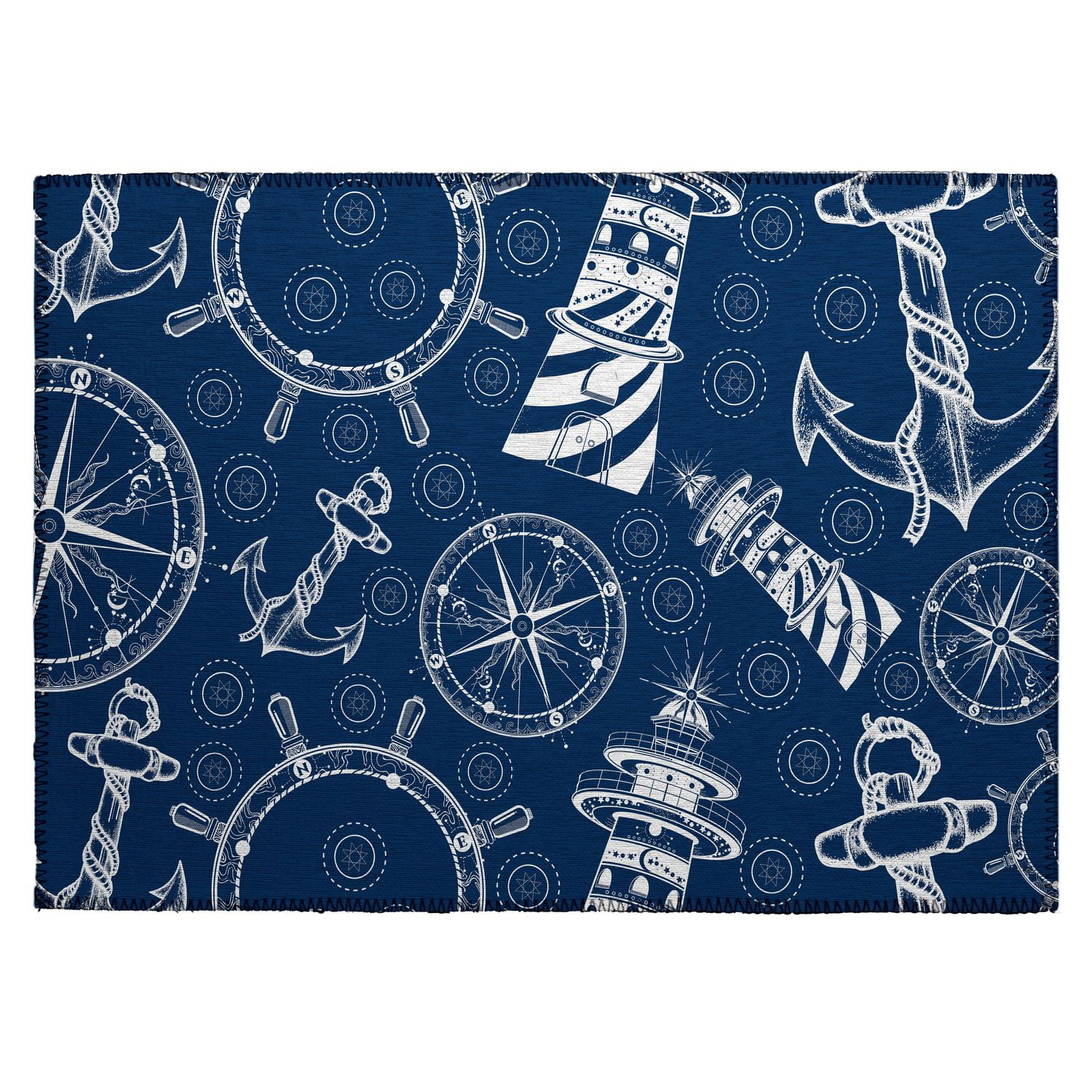 Harbor HA9 Blue Coastal Rug 1' 8" X 2 ' 6" - Walmart.com