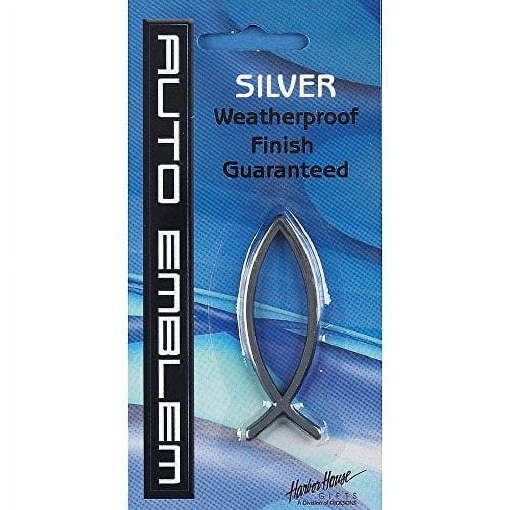 Harbor House Small Silver Christian Fish Auto Emblem - Walmart.com