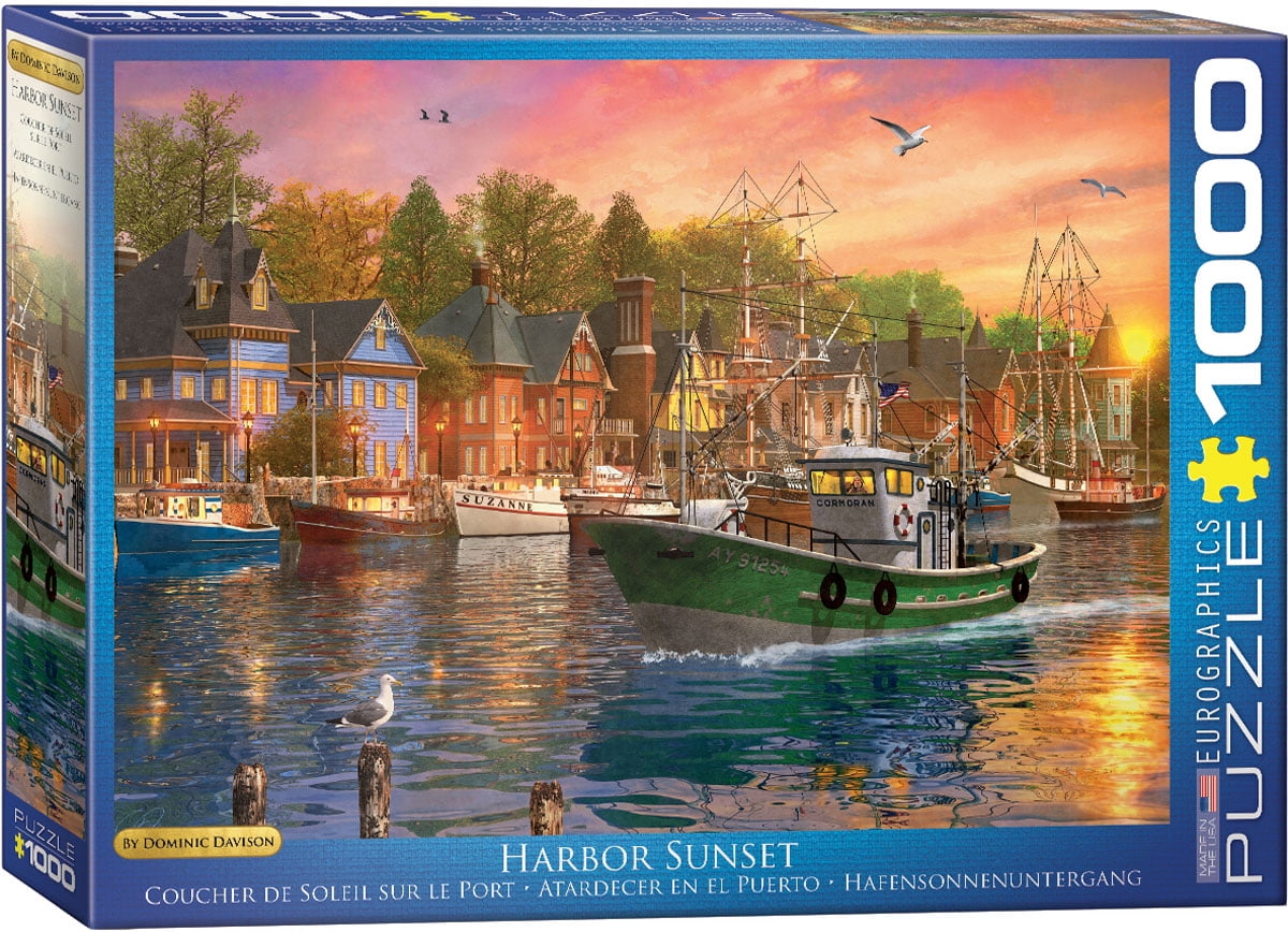 Harbor Sunset by Dominic Davison 1000-Piece Puzzle - Walmart.com