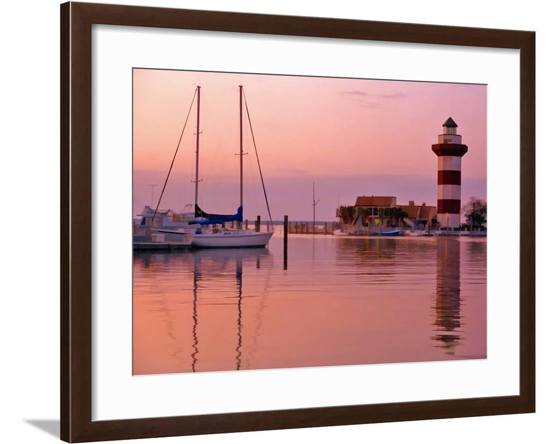 Harbortown, SC Framed Print Wall Art By J.D. Mcfarlan - Walmart.com