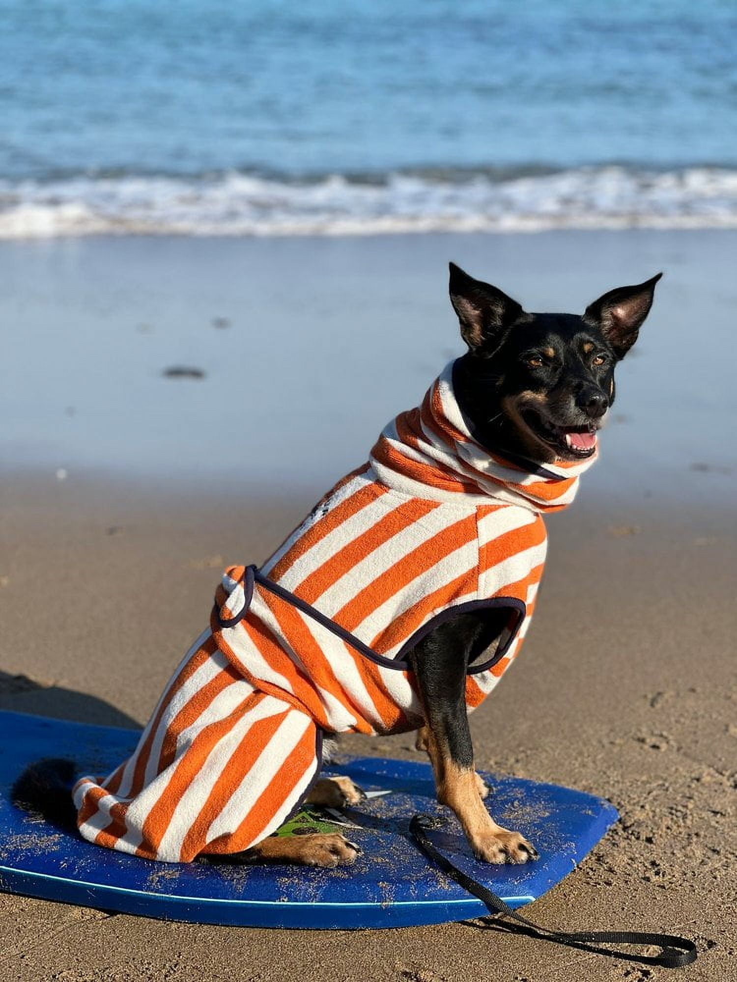 Harbour Hounds Dog Drying Robe, Orange, Ultra-Absorbent & Soft Towel ...