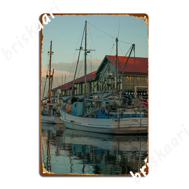 Harbour Poster Metal Plaque Create Wall Cave Mural Painting Party ...