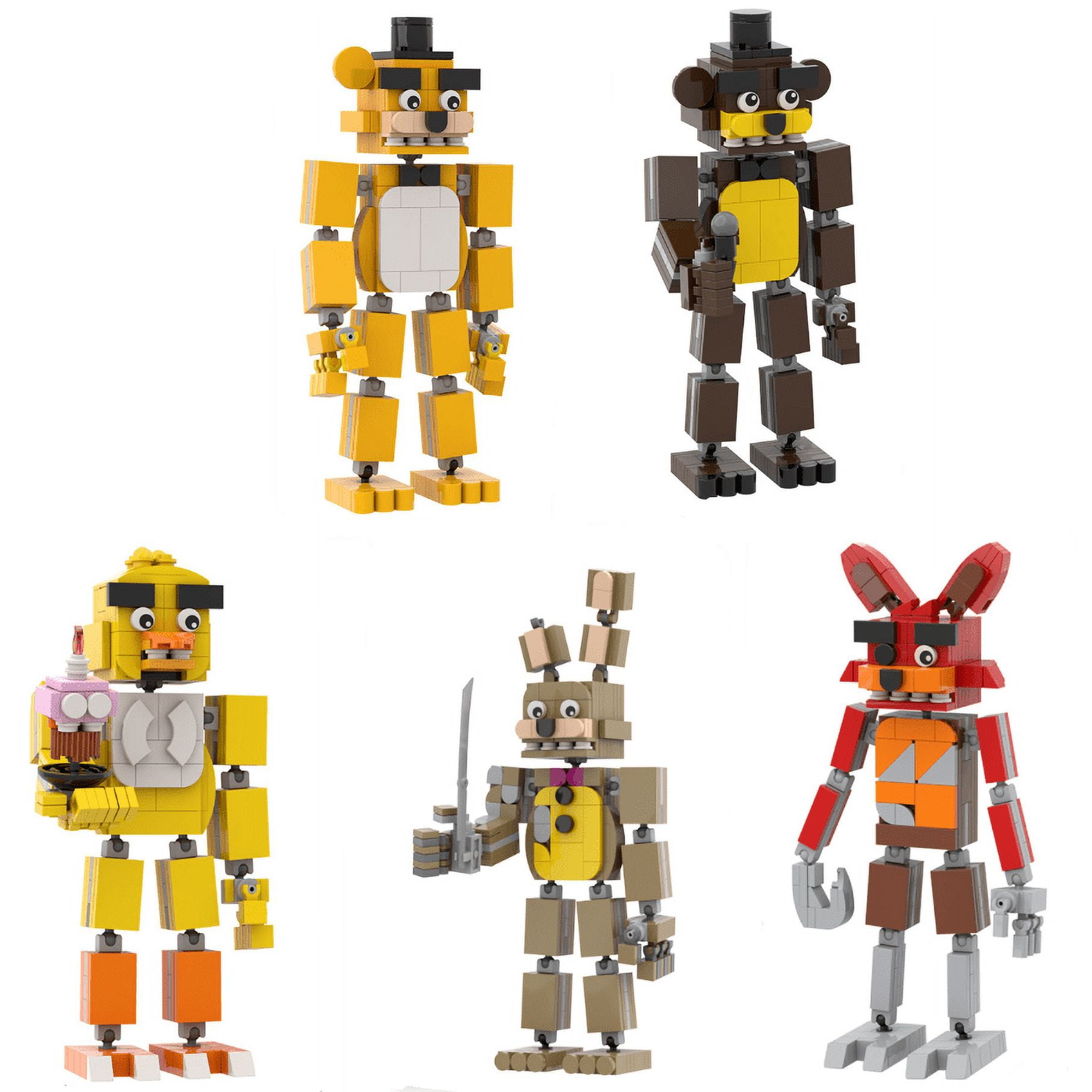 Harbrot 208 PCS Five Night at Freddy's Building Blocks, Five Nights at Freddy's Action Figures ...
