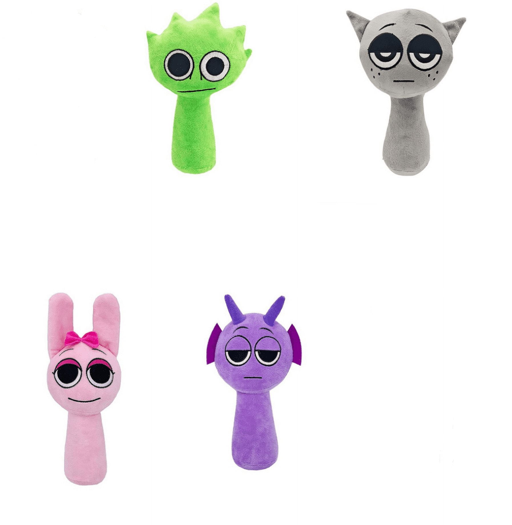 Harbrot 9.05" Sprunki Plush, Cute Gray Sprunki Stuffed Animal Toys ...