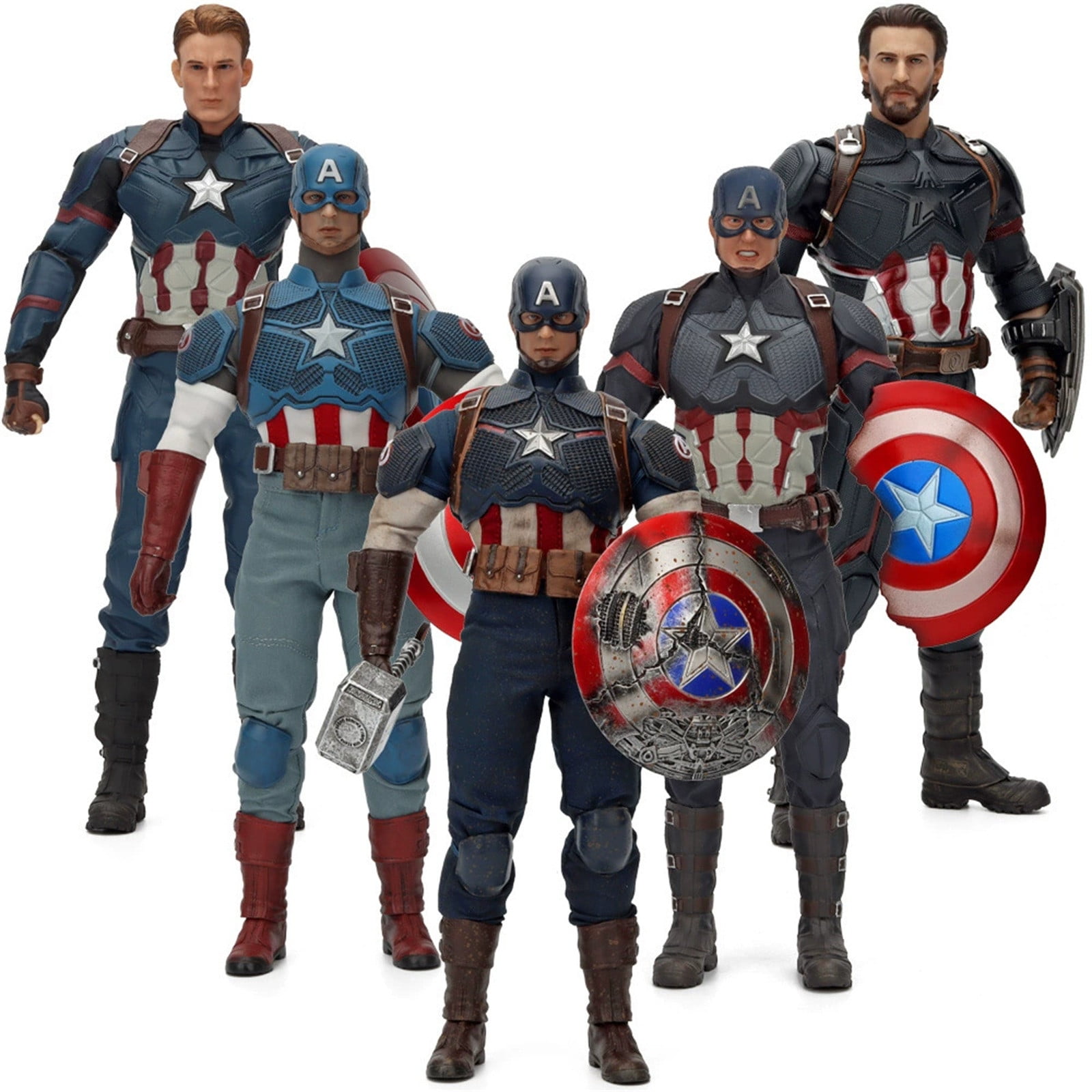 Harbrot Captain America Action Figure, 12 Inches Captain America Toys ...