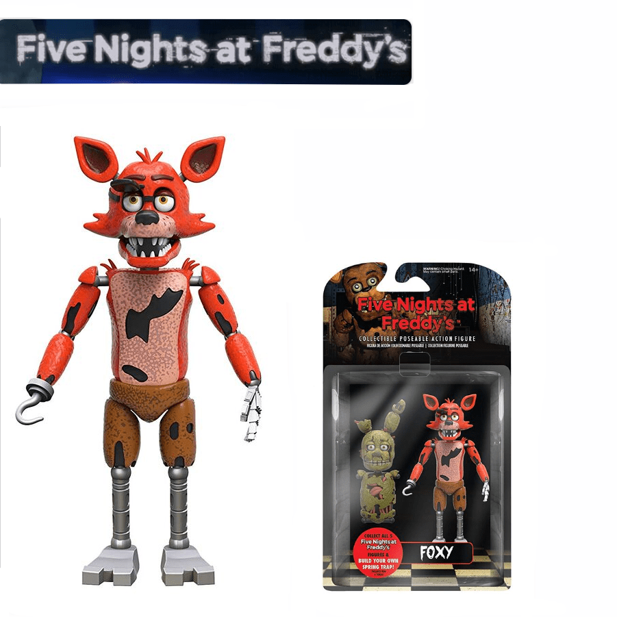 Harbrot Five Nights at Freddy's Action Figures, Spring Trap Foxy FNAF ...