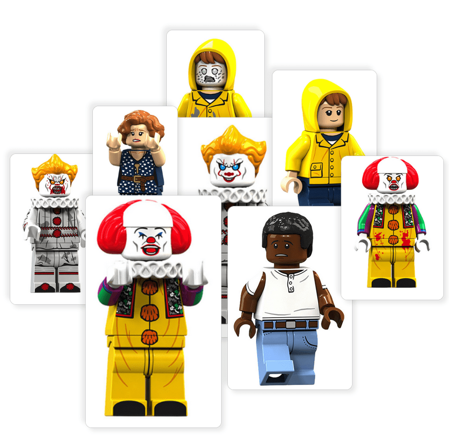 Harbrot Pennywise Action Figures, 8 Pcs It Action Figures It Movie Toys ...