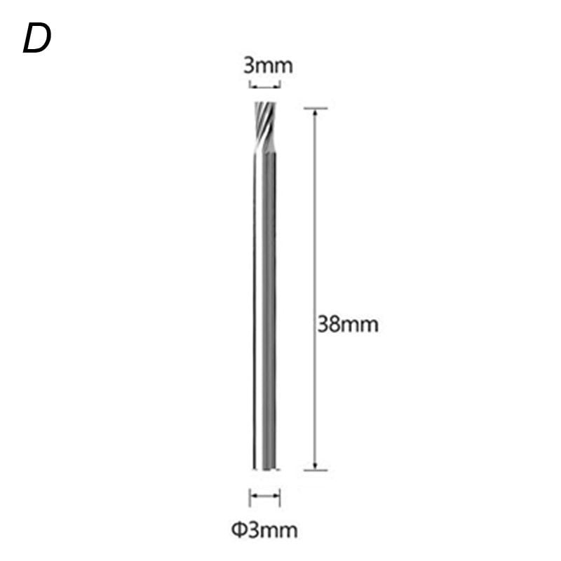 Hard Alloy Tungsten Steel Rotary File 3x3mm Single and Double Groove ...
