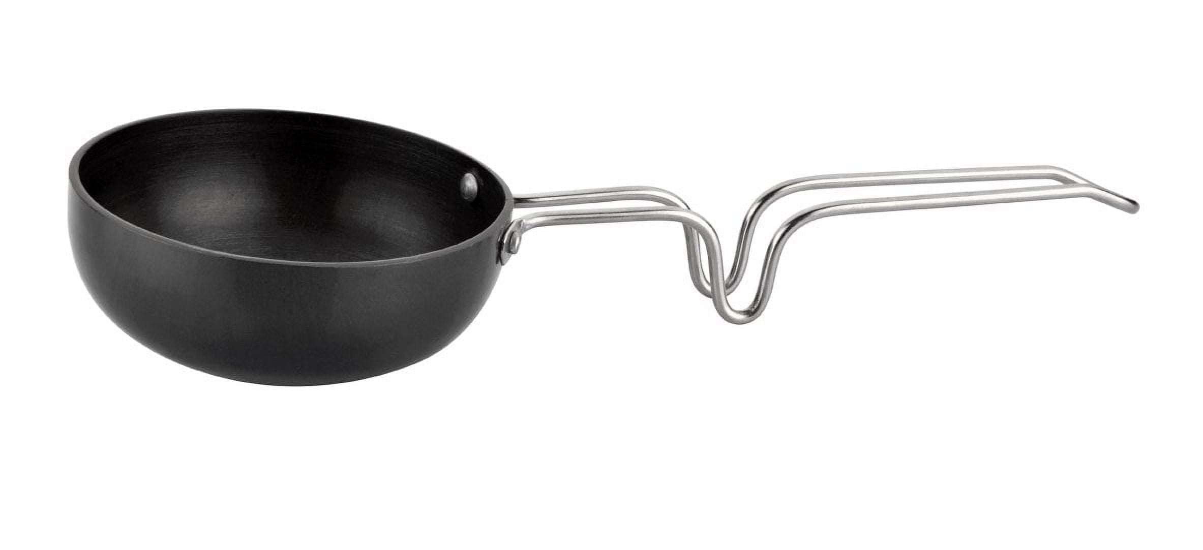 Hard Anodized Black Tadka Pan, 100mm | Vaghar Pan | Chounk Pan | Baghar ...