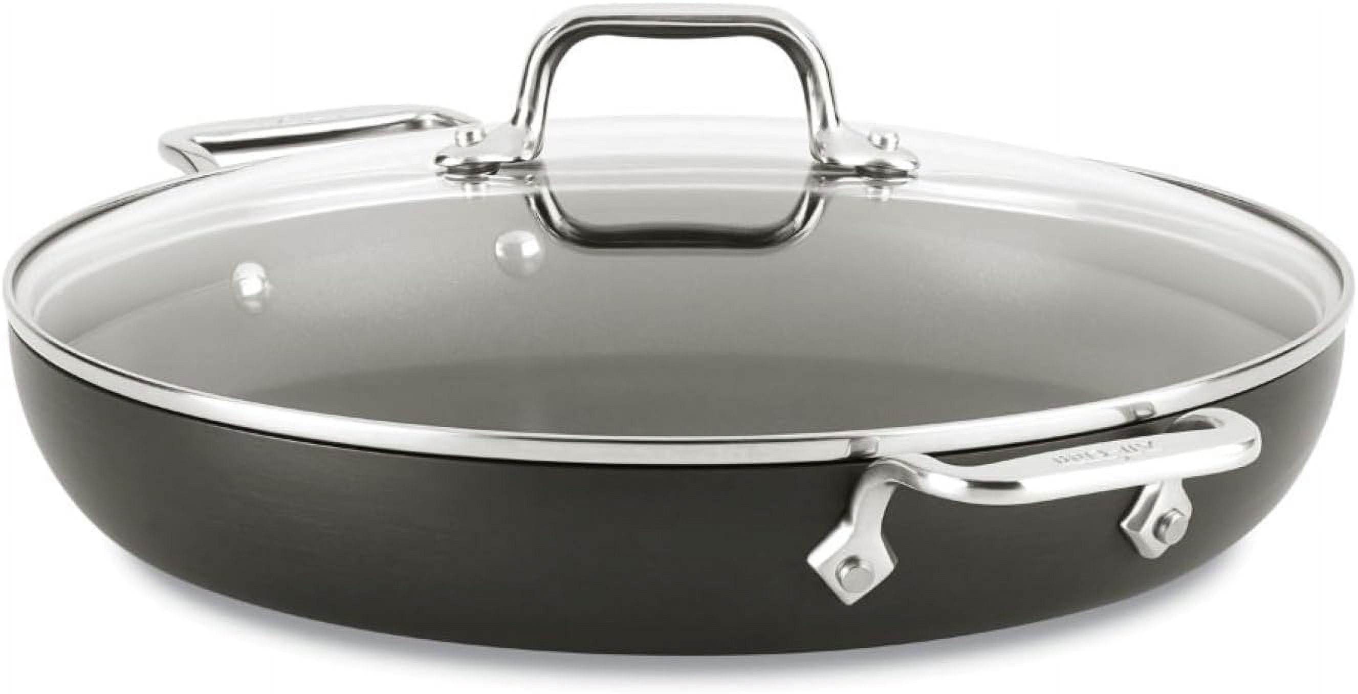 Hard Anodized Non Stick Everyday Pan w/ Lid and Handles, 12 Inch ...
