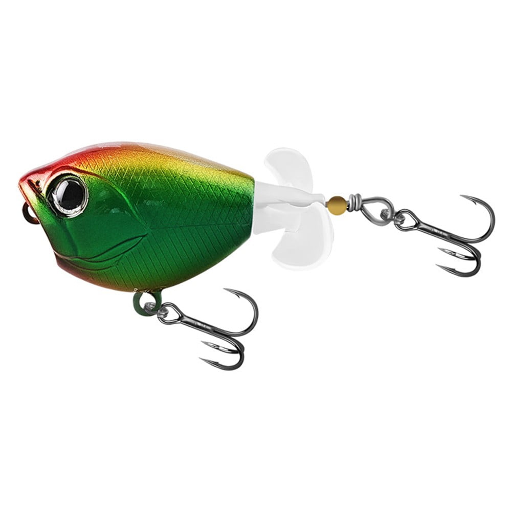 Hard Bait Fishing Lures with Propeller Concave Mouth Design Realistic ...