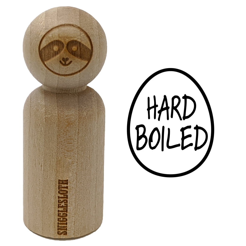 Hard Boiled Text in Egg Rubber Stamp for Scrapbooking Crafting Stamping ...