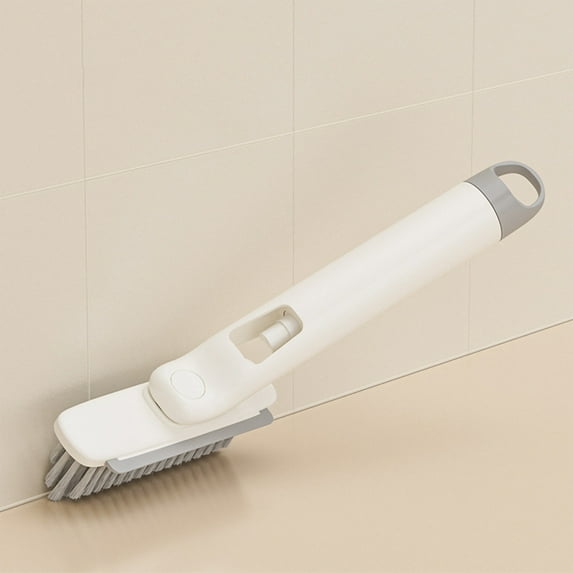 Hard Bristle Spray Crevice Brush - Tile Floor Toilet Cleaning Brush ...