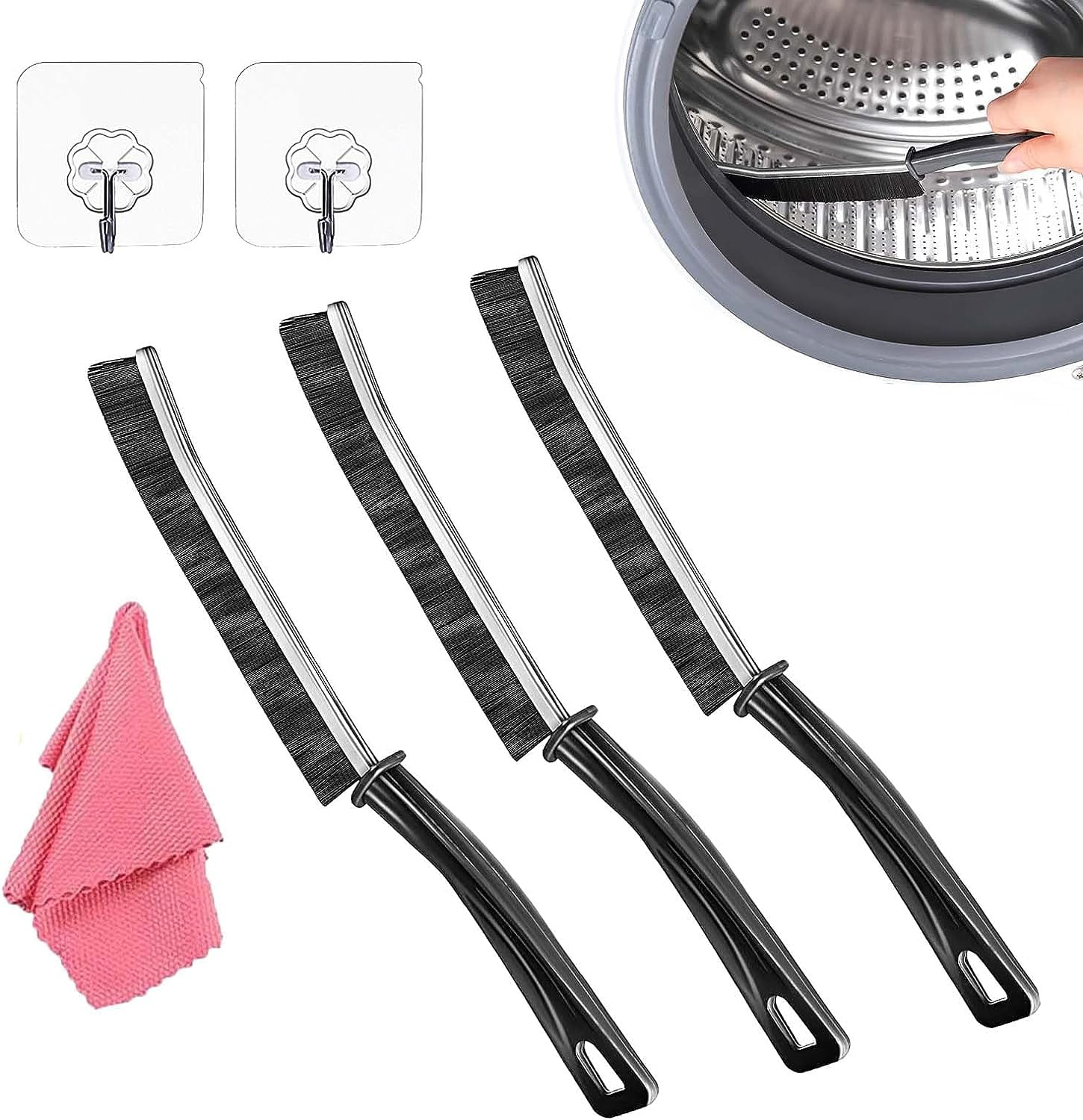 Hard-Bristled Crevice Cleaning Brush, Crevice Gap Cleaning Brush ...