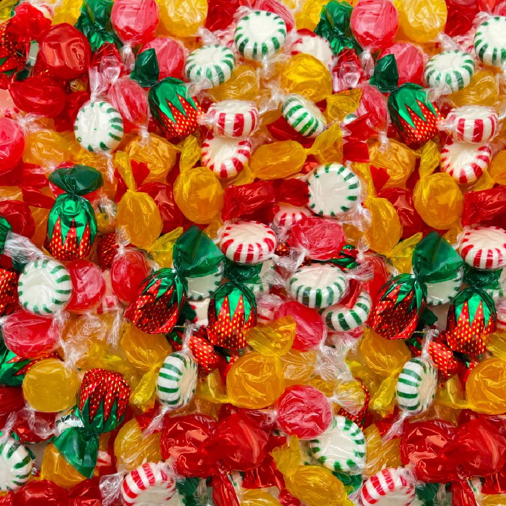 Hard Candy Assortment | 3 Pound Bag | Starlight Mints, Strawberry Drops ...