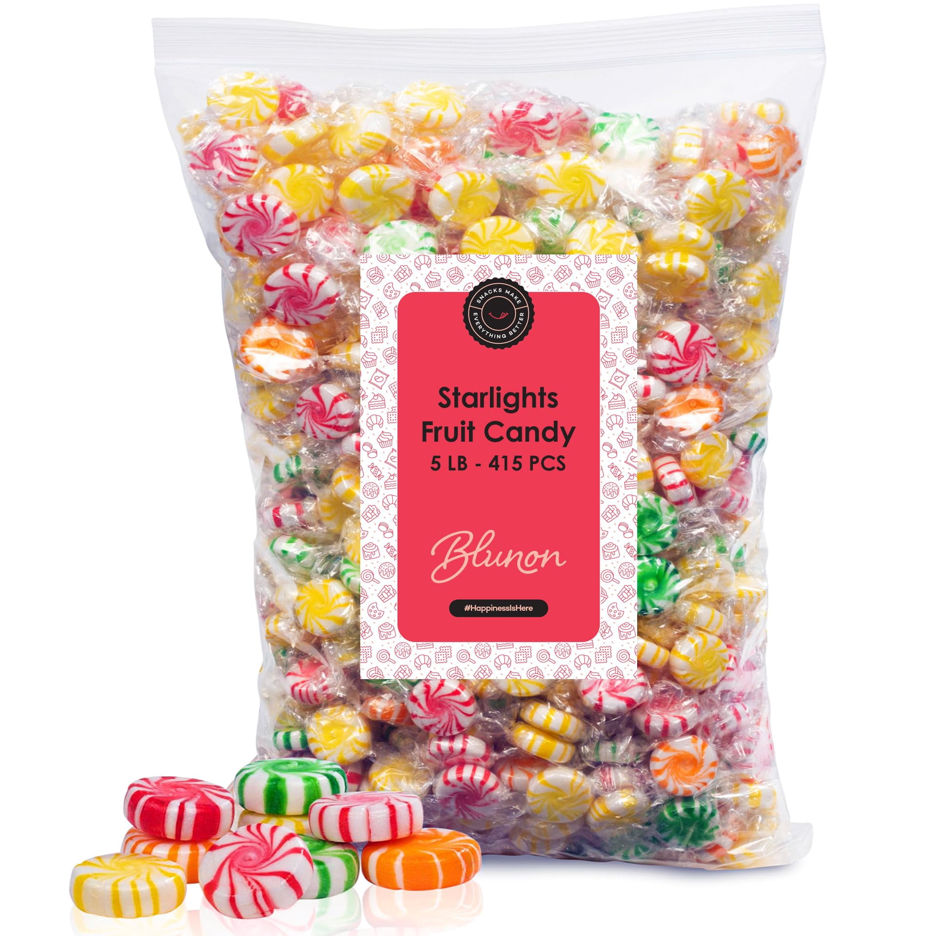 Hard Candy Bulk Starlight DMF15 Assortment - 5 Pounds Fruit Flavored ...