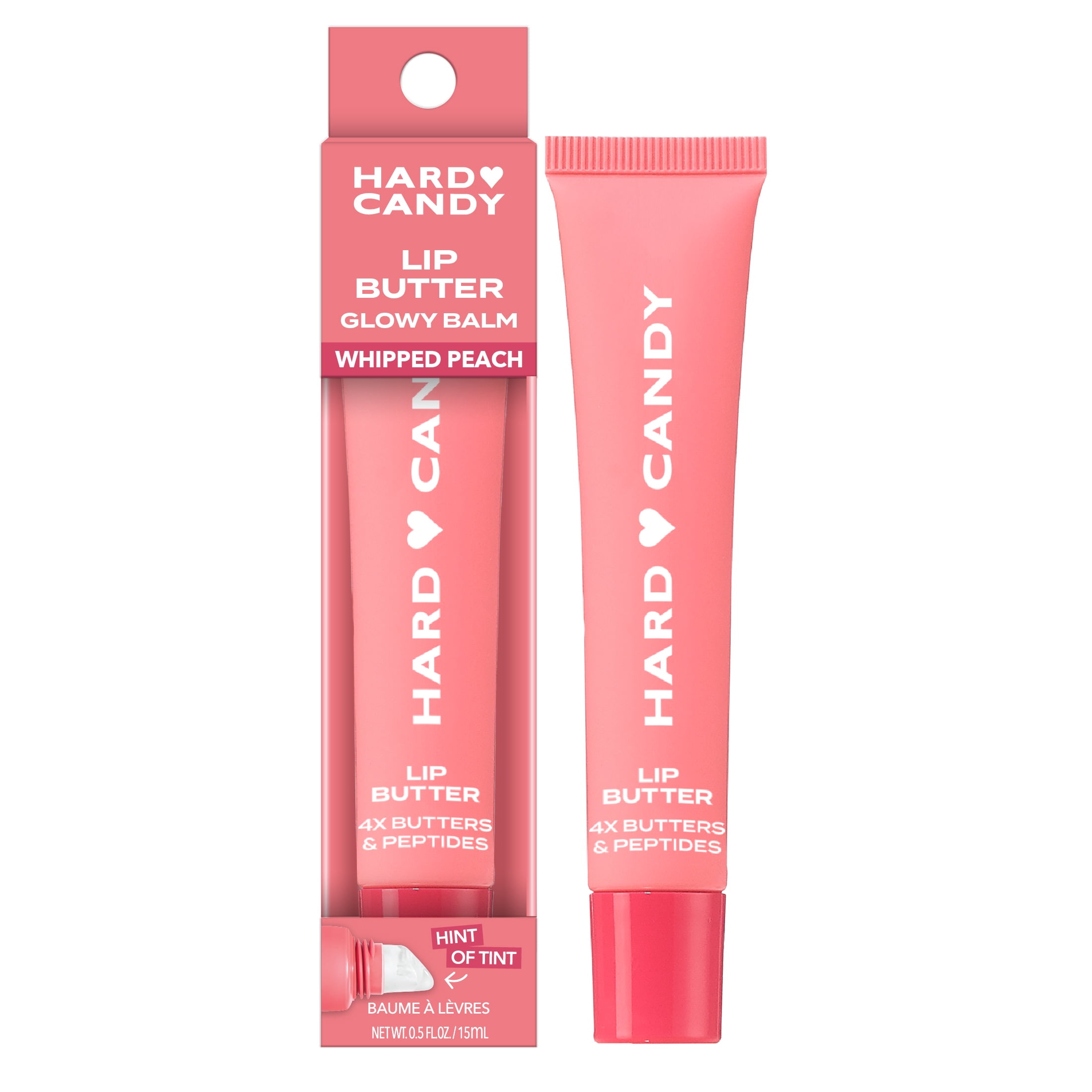 Hard Candy Lip Butter Glowy Balm, Whipped Peach, Sheer Peachy Rose Tint ...