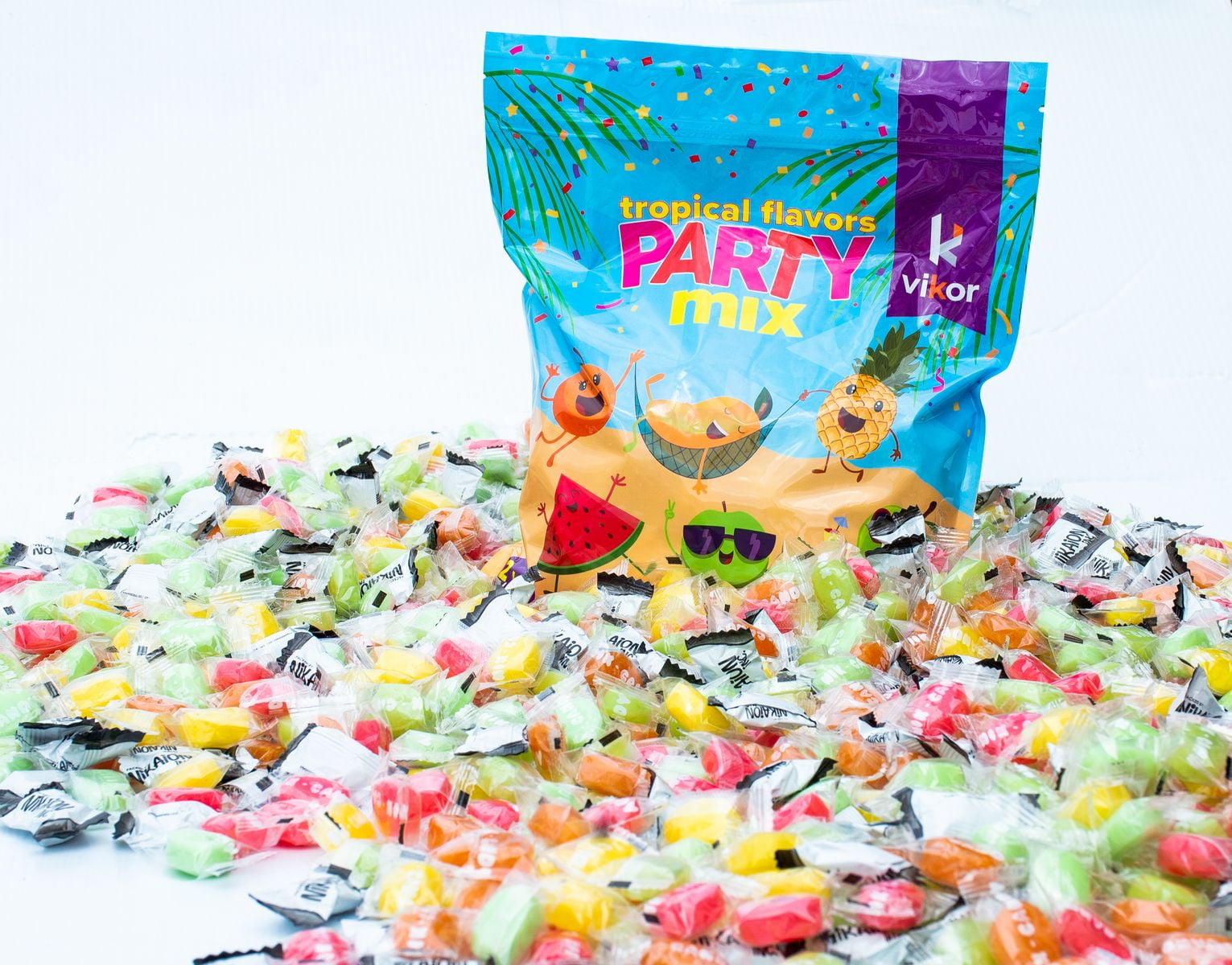 Hard Candy Individually Wrapped Vikor Fruit Caramelo Pinata Birthday ...