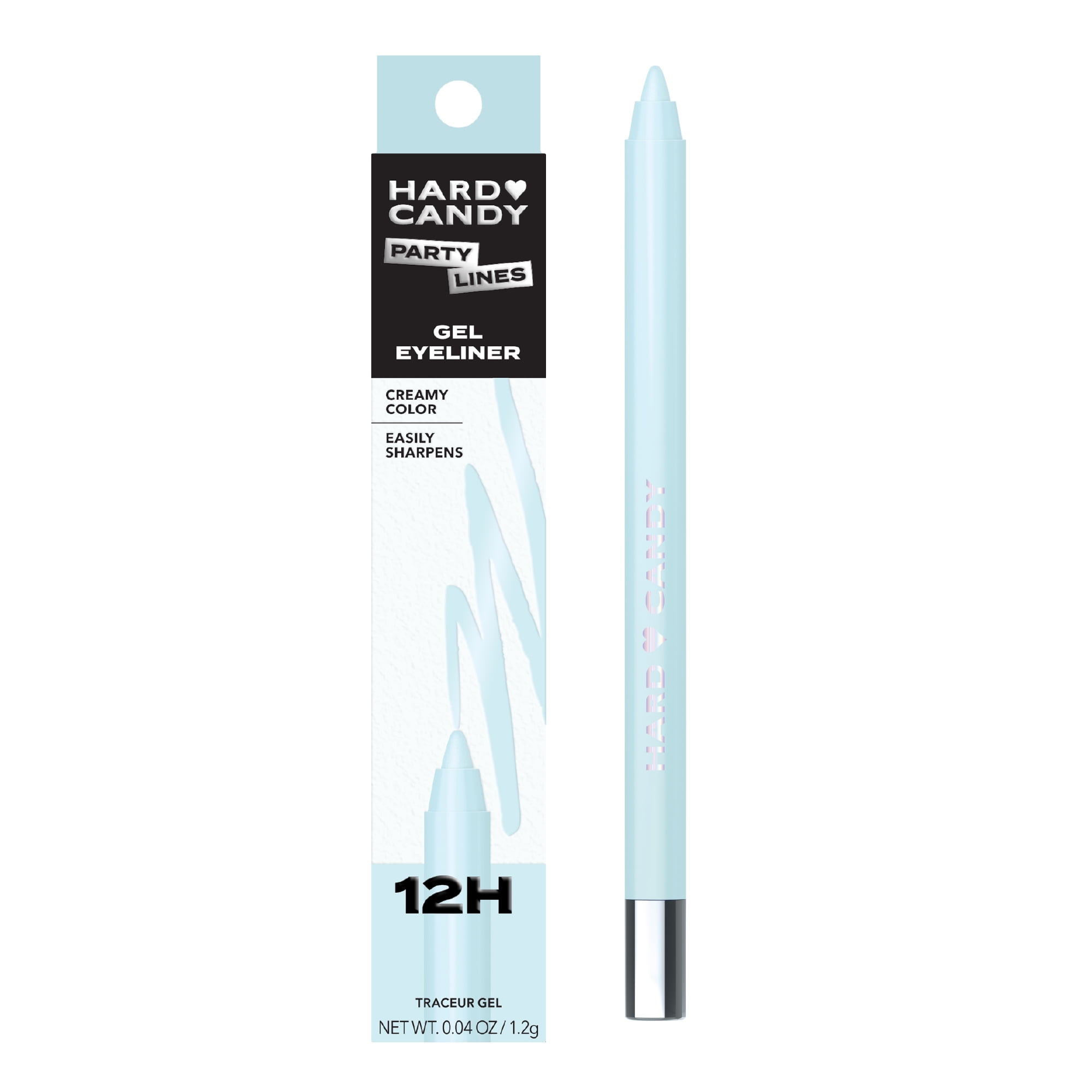 Hard Candy Party Lines Gel Eyeliner, Pencil Liner, 12HR Waterline Safe ...