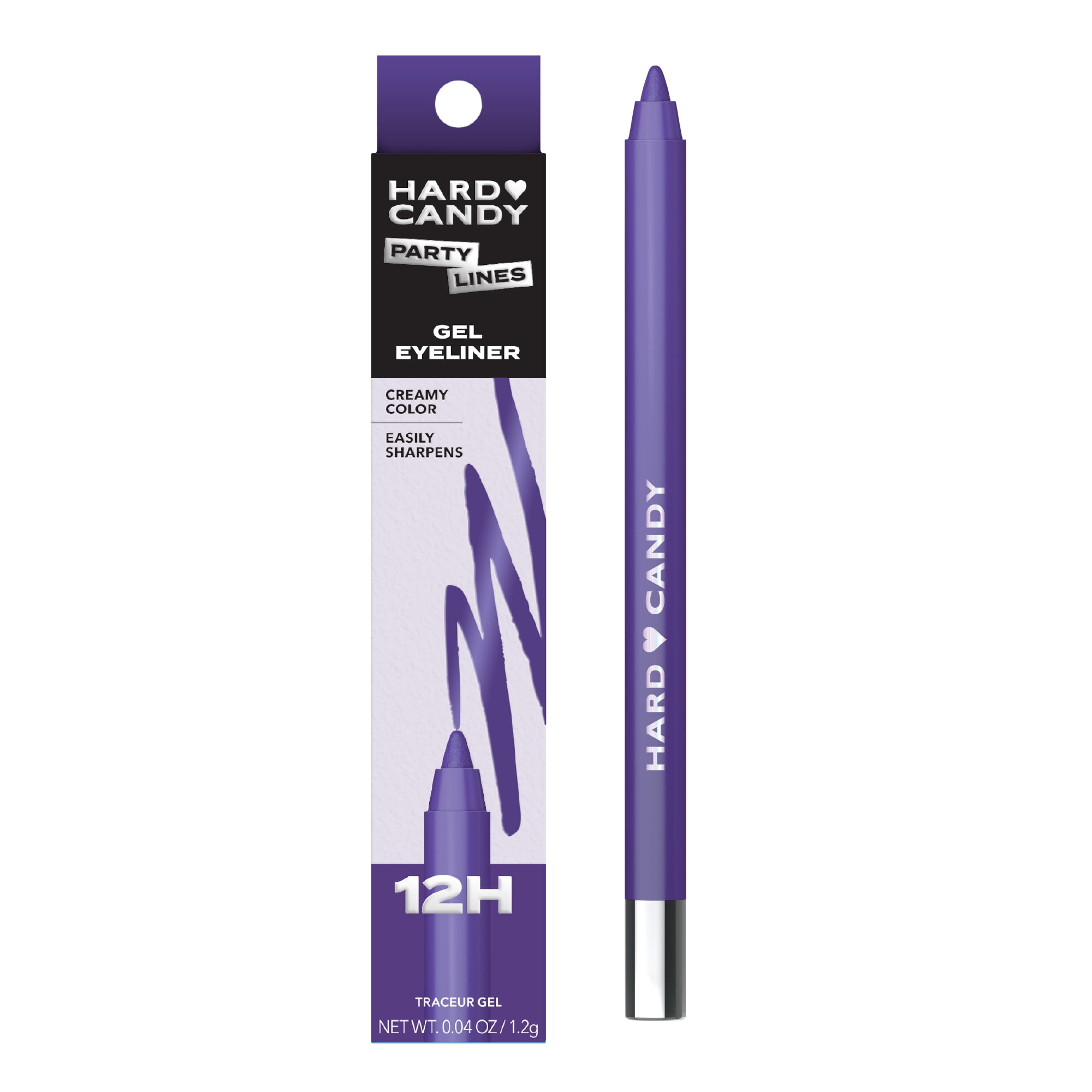 Hard Candy Party Lines Gel Eyeliner, Pencil Liner, 12HR Waterline Safe ...