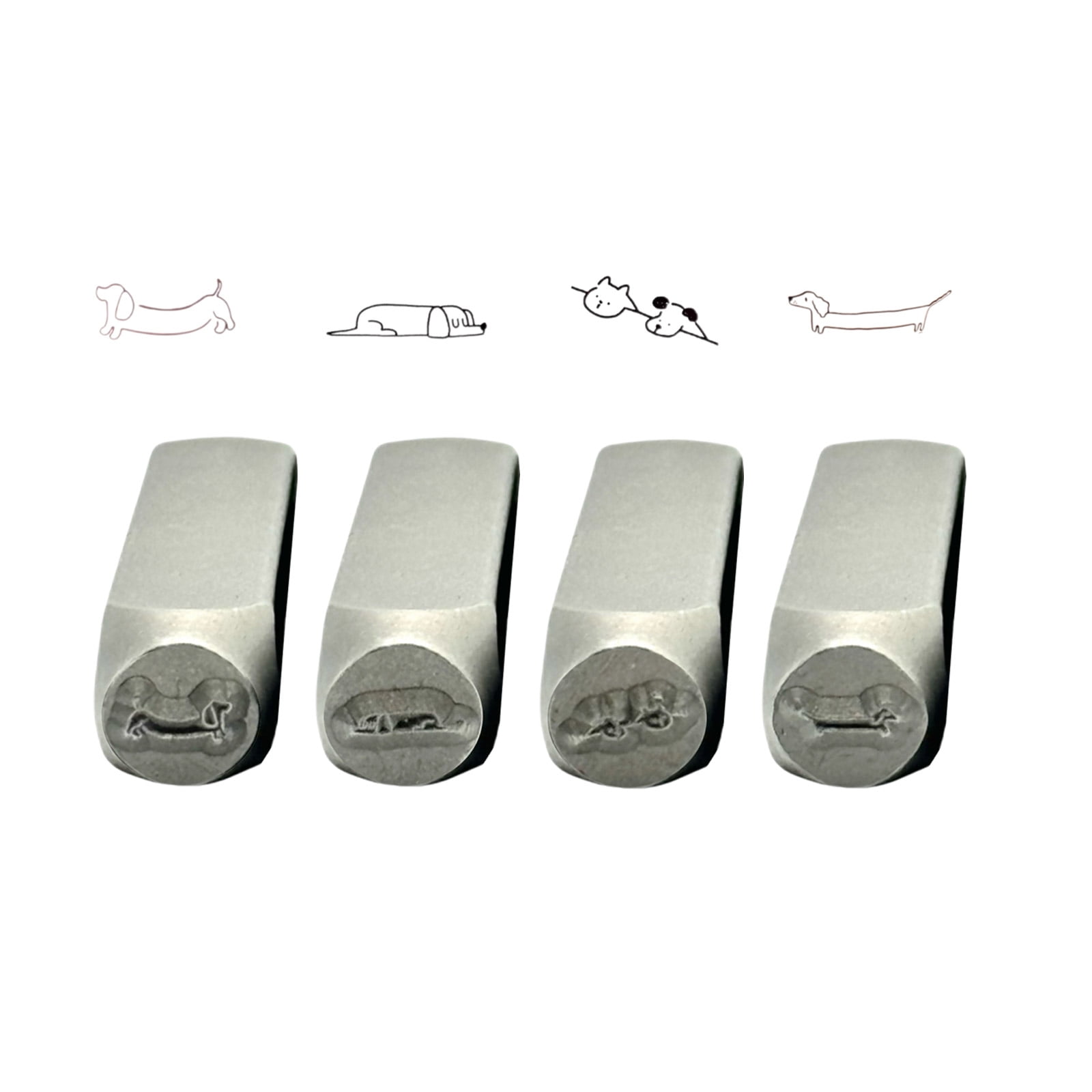 Hard Carbon Steel Stamping Tools Creative Dog Shape Stamps Embossing ...