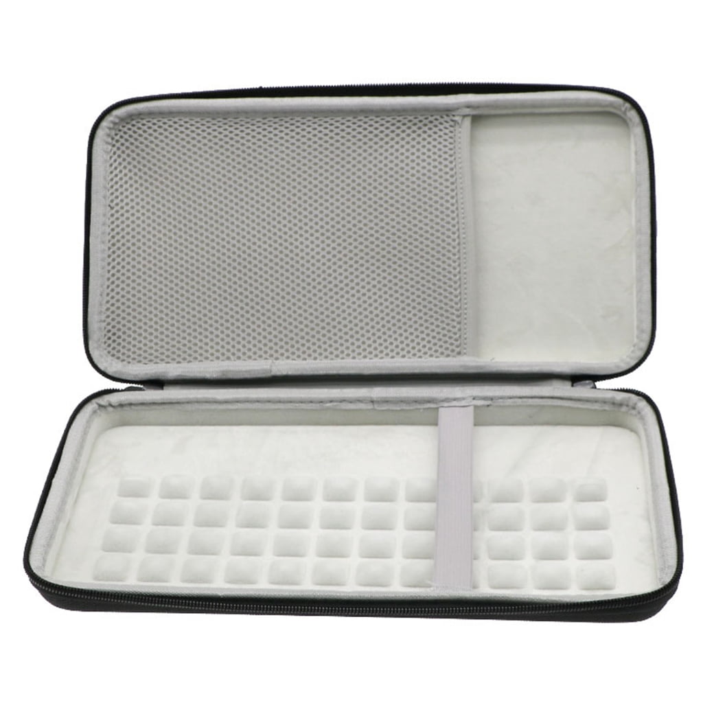 Hard Carrying Case Black Storage Bag Soft Gray Lining for ROG Falchion ...